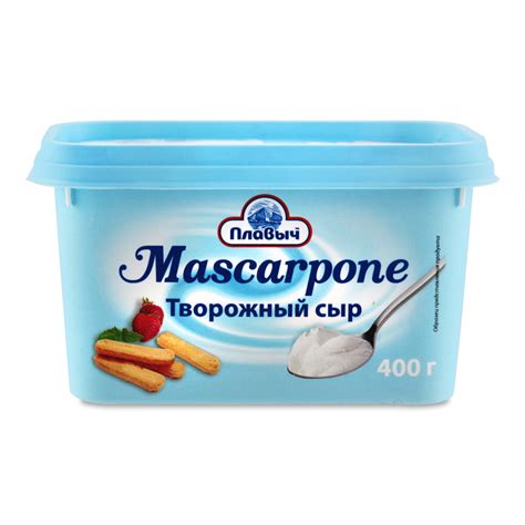 Крем Творожный Плавыч Mascarpone 400гр Конт (Ресей/Россия) купить оптом ...