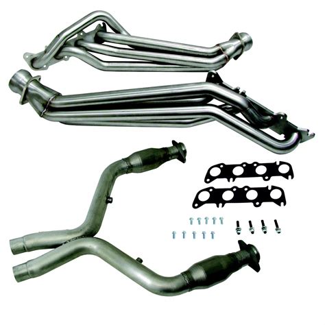 Bbk Mustang 1 34 Inch Long Tube Headers With Catted X Pipe Stainless