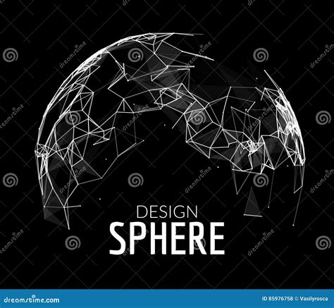 3d Vector Geometric Background For Business Or Science Presentation