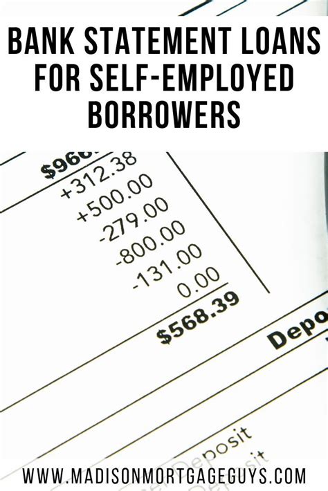 Bank Statement Loans For Self Employed Mortgage Borrowers The