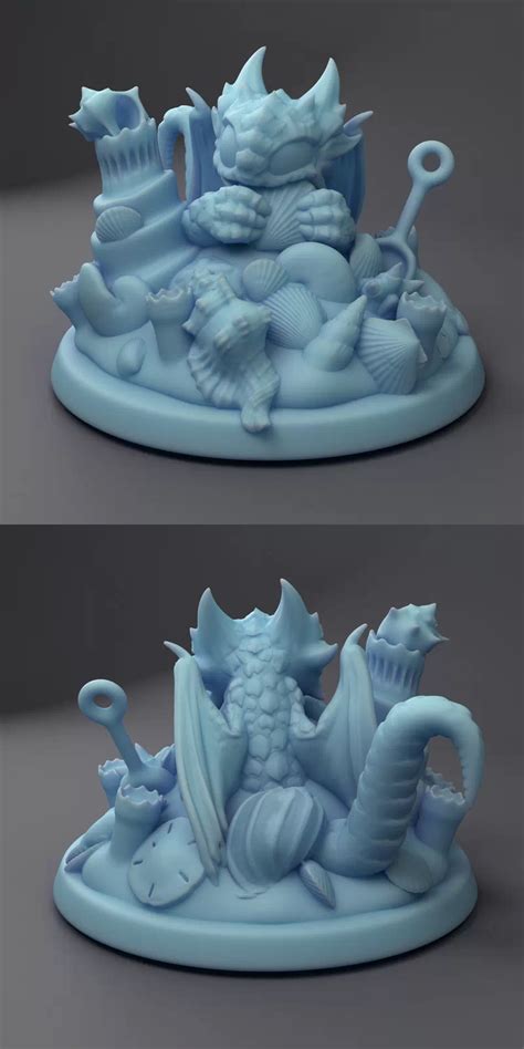 Shell Dragon Twin Goddess Valerious Free High Quality Models