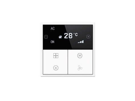 Hdl Panel Tile Series Oled Thermostat Ivory White Hdl M Ptol