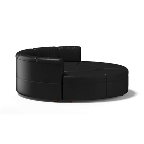 Black Round Sofa 3d模型 下载 沙发 On