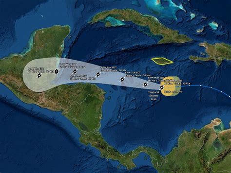 Cuál Es La Ubicación De La Tormenta Lisa Que Se Formó En El Caribe Y