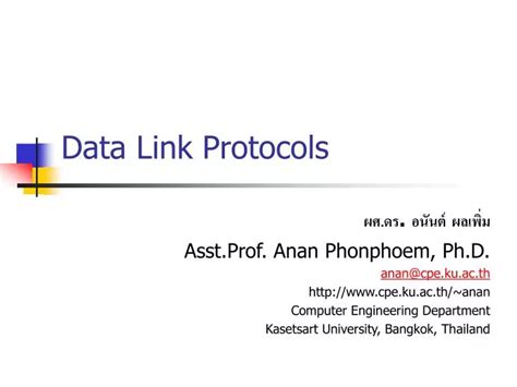 Ppt Data Link Protocols Powerpoint Presentation Free Download Id