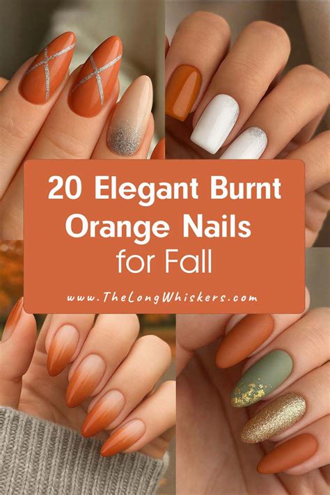 20 Elegant Burnt Orange Nail Ideas To Try This Autumn The Long Whiskers