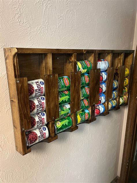 Can Cupboard Wall Mounted Canned Goods Storage And Organizer For