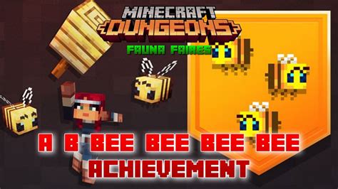A B Bee Bee Bee Bee Bee Achievement Minecraft Dungeons Fauna