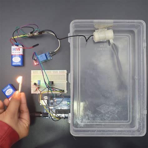 make a flame detection system using flame sensor rees52