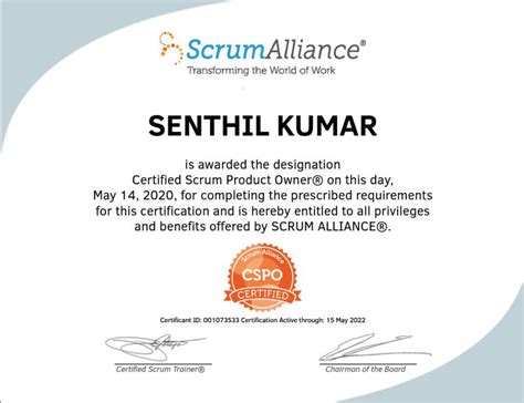 Senthil Kumar On Linkedin Cspo Scrumproductowner