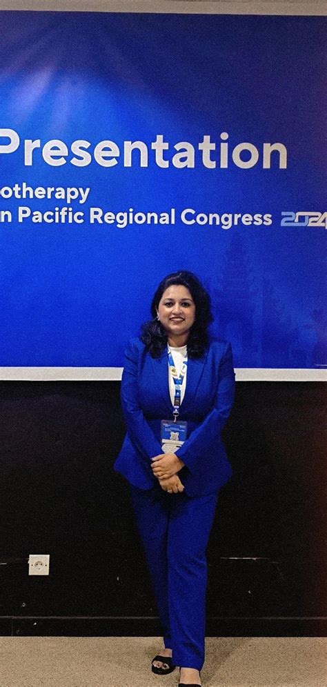 I Am Thrilled To Have Attended The World Physiotherapy Congress In Bali Where I Had The