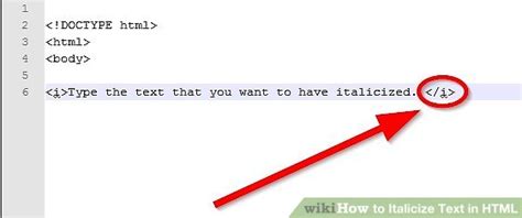 How To Italicize Text In Html 6 Steps With Pictures Wikihow