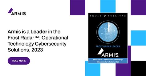 2023 Frost Radar™ for Operational Technology Cybersecurity Report | Armis