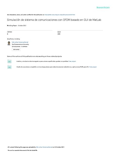 Ofdm Gui Matlab Pdf Multiplexación Por División De Frecuencia