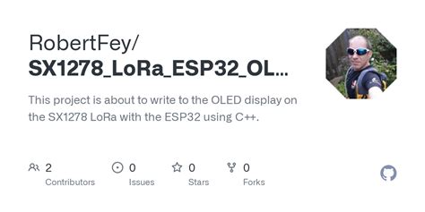GitHub RobertFey SX LoRa ESP OLED This Project Is About To Write To The OLED Display On