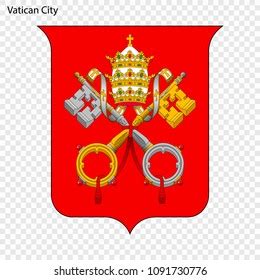 Symbol Vatican City National Emblem Stock Vector Royalty Free