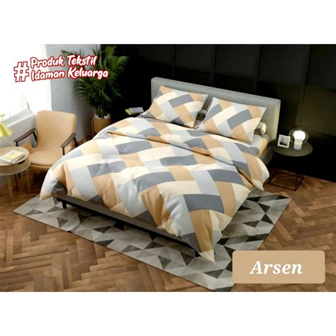 Jual Sprei Microtex Motif Minimalis Aesthetic Garis Abstrak Arsen