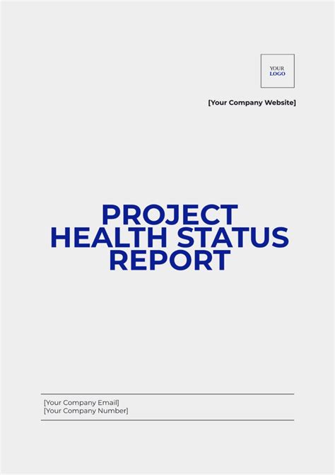 Free Project Health Status Report Template To Edit Online