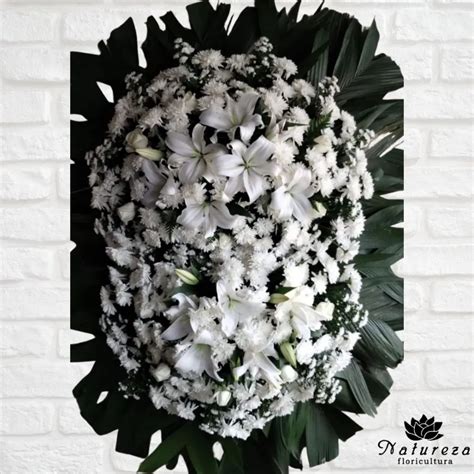 Natureza Floricultura Coroa de condolências branca