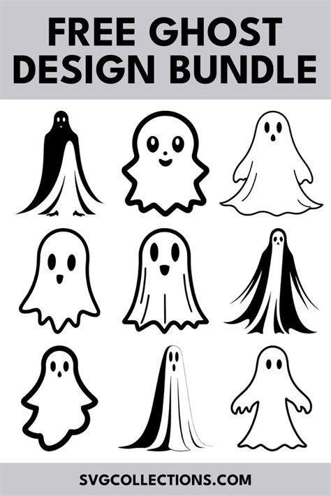 Free Ghost Svg Bundle For Your Halloween Creations Free Halloween