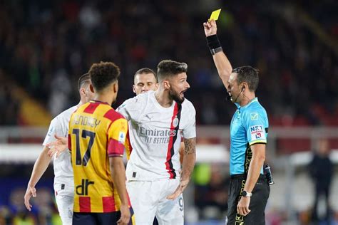 AC Milan S Giroud Banned For Two Games After Abusing Officials