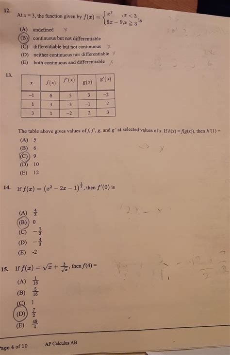 Solved At X The Function Given By Chegg Com