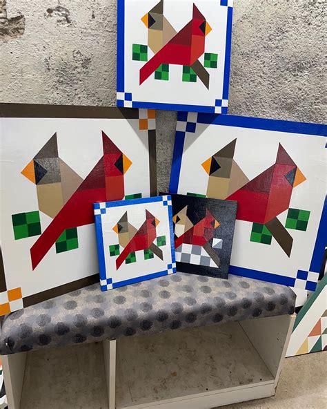 Cardinal Barn Quilt 1