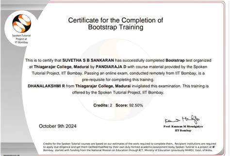 Suvetha S On Linkedin Bootstrap Iitbombay Certification