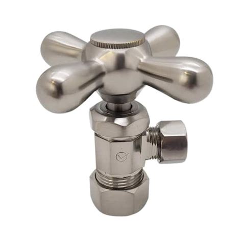 Westbrass Cross Handle Angle Stop Shut Off Valve 12 In Copper Pipe