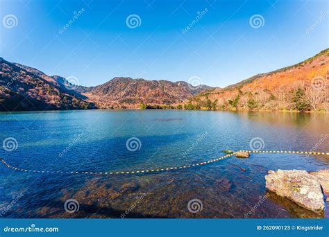 Lake Yunoko Nikko In Autumn Tochigi Japan Stock Image Image Of