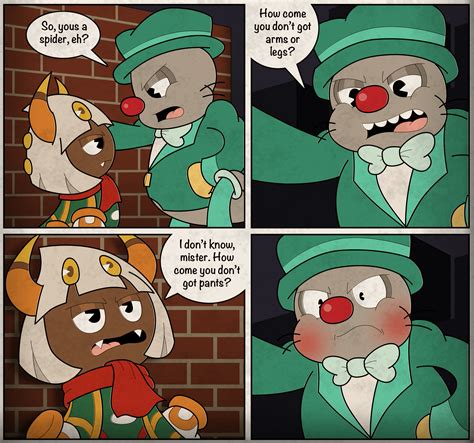 Since Im Stuck Between Cuphead And Kirby Heres My Two Favorite Spiders R Cuphead Fanart