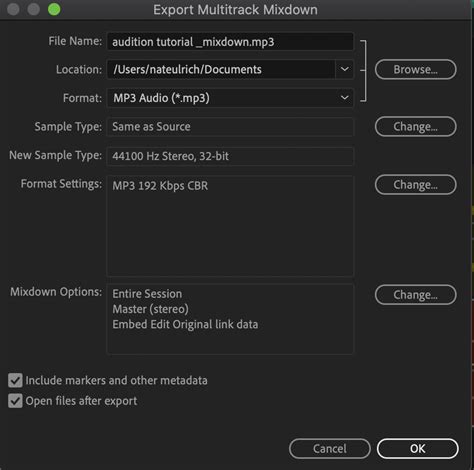 Exporting A Podcast As An MP In Adobe Audition Media Commons