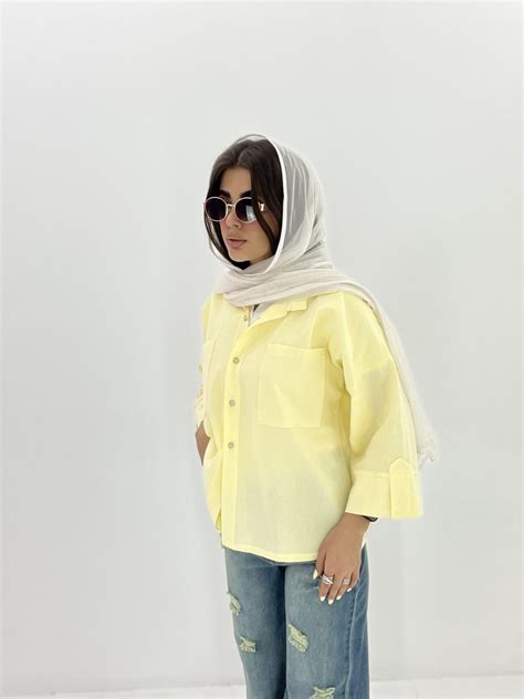 شومیز باکسی جنس لنین کد 659 بوتیک الیزا