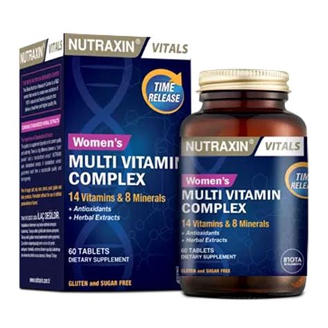Nutraxin Womens Multivitamin Complex 60 Tablets Lujain Beauty