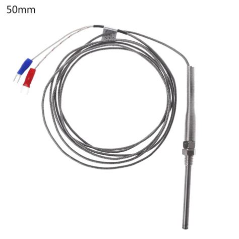 k type thermocouple 2m cable m8 thread temperature sensor probe 50mm