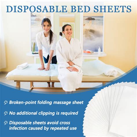 100 Pcs Massage Table Sheets Sets Disposable 18080cm Spa Bed Sheets