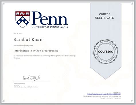 Sumbul Khan On Linkedin Programming Coursera Learningjourney Python