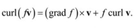 solved curl fv grad f xv f curl v