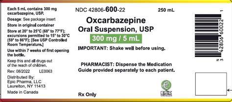Dailymed Oxcarbazepine Suspension