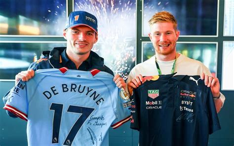 Max Verstappen y Kevin De Bruyne intercambiaron camisetas en Bélgica