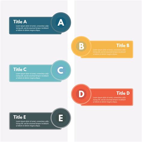 Five Steps Infographic Design Elements Step By Step Infographic Design