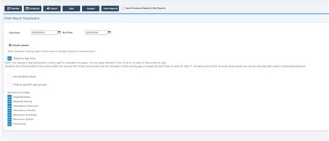 How To Run The School Summary Report Bromcom Documentation Centre
