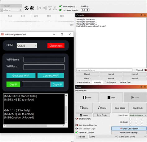 Atomstack S Pro Locks Up When Connecting To LB LightBurn Software Questions LightBurn