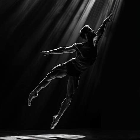 Free Elegant Ballet Leap Photo Ballet Dancer Monochrome Download