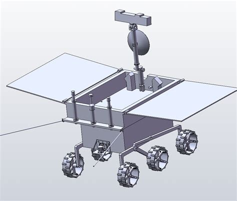 玉兔二号模型solidworks 2016模型图纸下载 懒石网