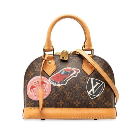 Louis Vuitton Bags Louis Vuitton Multicolor Alma Bb World Brown Bag