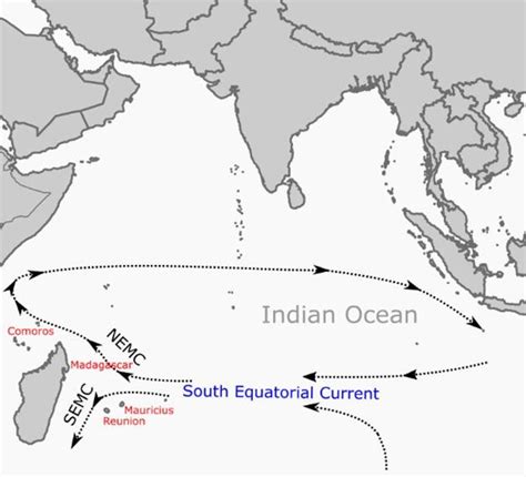 Indian Ocean Currents Map