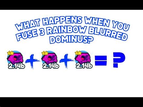 What Happens When You Fuse 3 Rainbow Blurred Dominus Pet Simulator X