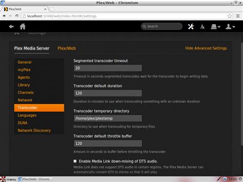plex media server templateslopez