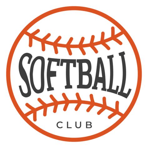 Badge Softball Club Png And Svg Design For T Shirts